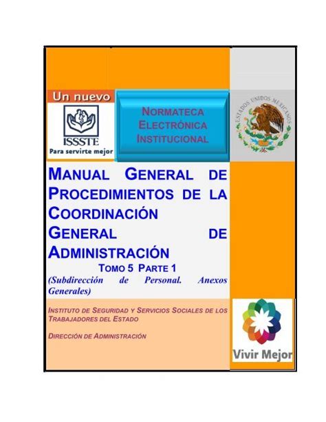 Manual De Procedimientos Del Issste Vigente Image To U