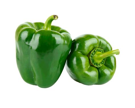 Pimentão verde fresco transparente PNG