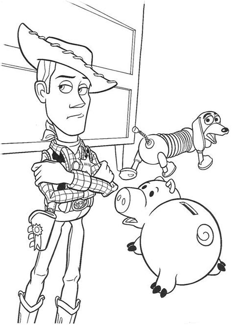 Desenho De Woody Hamm E Slinky Para Colorir Tudodesenhos