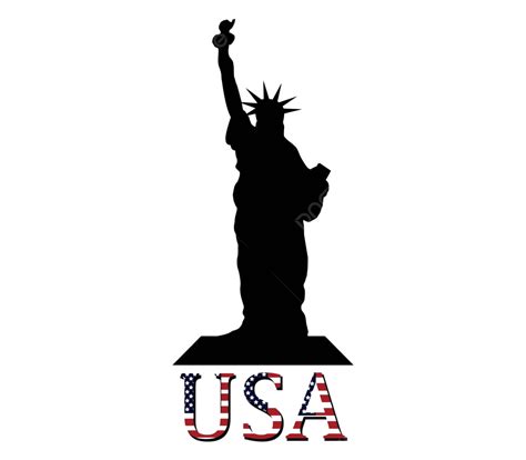 Statue Of Liberty Silhouette View Culture Vector Silhouette View
