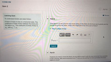 Solved Review Learning Goal To Understand Kinetic And Chegg