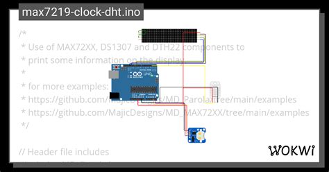 Max Clock Dht Ino Copy Wokwi Esp Stm Arduino Simulator