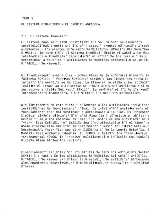 DOCX El Sistema Financiero y El Crédito Agrícola DOKUMEN TIPS