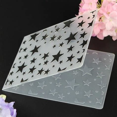 Pochette Plastique Dossier De Gaufrage Petites Toiles Pour Scrapbook