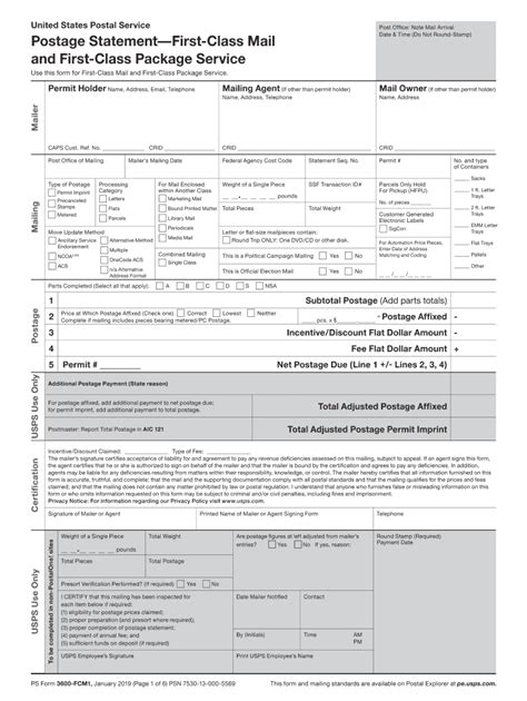 Ps Form 3526 Fillable Printable Forms Free Online
