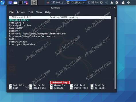 How To Create XAMPP Server Desktop Shortcut On Kali Linux LinuxShout