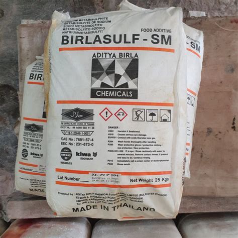 Jual Sodium Natrium Metabisulfit Thailand Food Grade Kg Kota