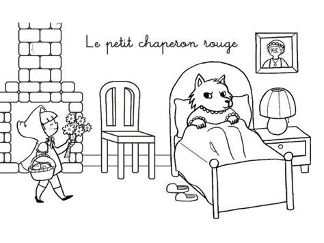 Chaperon Cuento Contos Fadas Colorir Loup Dessin Colorier Magique