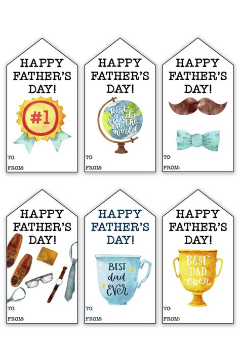 Happy Fathers Day Tags Printable Example 1 Mom Envy