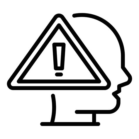 Pictogram Critical Thinking Icon Outline Vector Think Mind 15214045