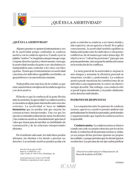 3 Qu es asertividad lection QUÉ ES LA ASERTIVIDAD Algunos