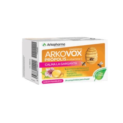 ARKOVOX Própolis Vitamina C Sabor Frambuesa 24 comprimidos