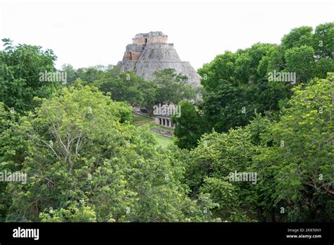 View Of The Maya Archeological Site Of Uxmal In Yucatan Mexico Mayan