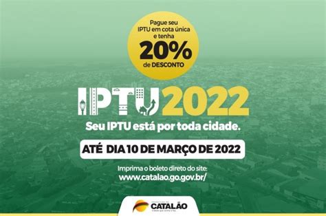 IPTU 2023 guias já estão disponíveis no site da Prefeitura de Catalão