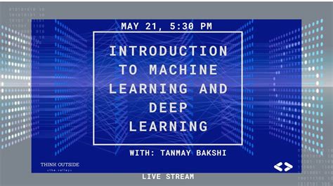Introduction To Machine Learning And Deep Learning YouTube