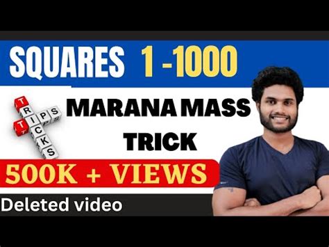 Squares Tricks From To Mind Tricks K Views Kaneesh