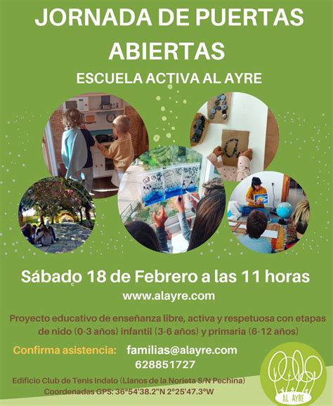 Jornada De Puertas Abiertas Escuela Activa Al Ayre PROYECTO AL AYRE
