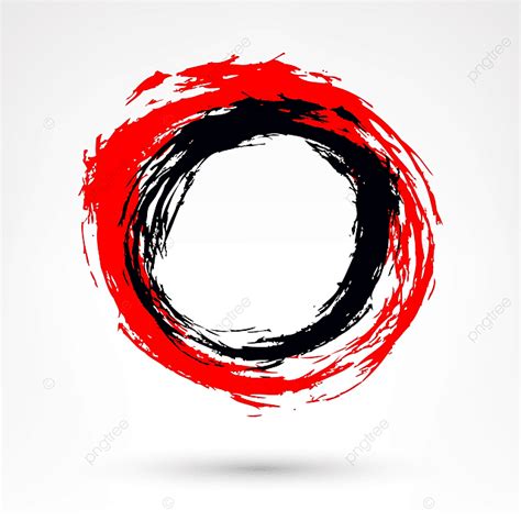 Círculo Trazo De Pincel Pincelada Pintura PNG Salvado Veces Anillo