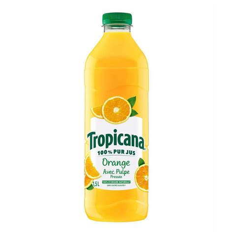 Livraison à domicile Tropicana Pur jus d orange avec pulpe 1 5L