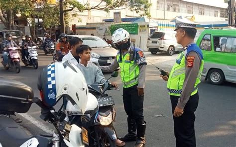 Hunting System Satlantas Polresta Bogor Kota Tindak 26 Pelanggaran