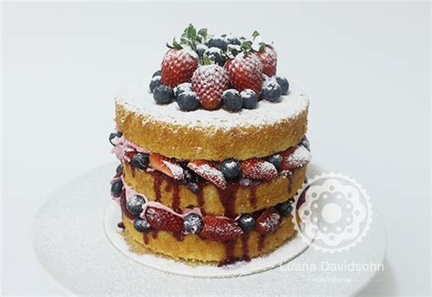 Bolo Naked Cake Para Casamento Confeitaria Da Luana