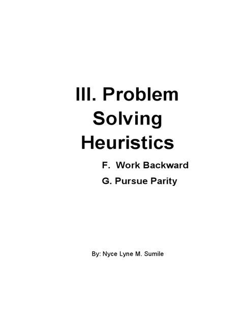 problem solving pdf heuristic cognitive psychology