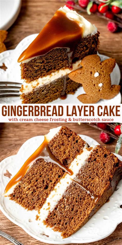 Gingerbread Cake With Cream Cheese Frosting Just So Tasty