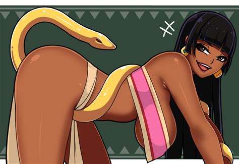 Rule 34 1girls Ass Bangs Bent Over Big Ass Big Breasts Black Hair Breasts Chel Dark Skinned