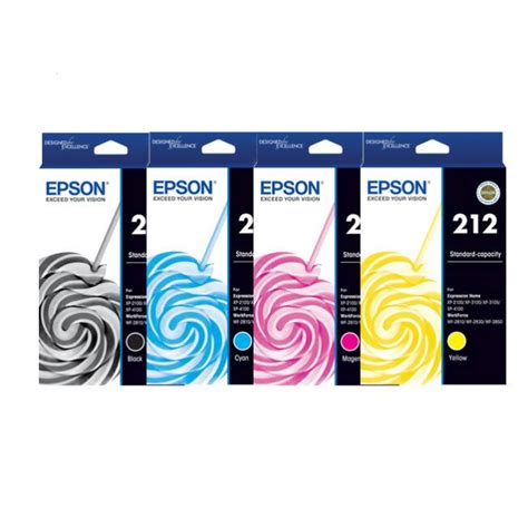 Genuine Epson 212 Ink Cartridges Full Set