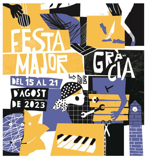 Presentat el cartell de la Festa Major de Gràcia 2023 Bomberos de