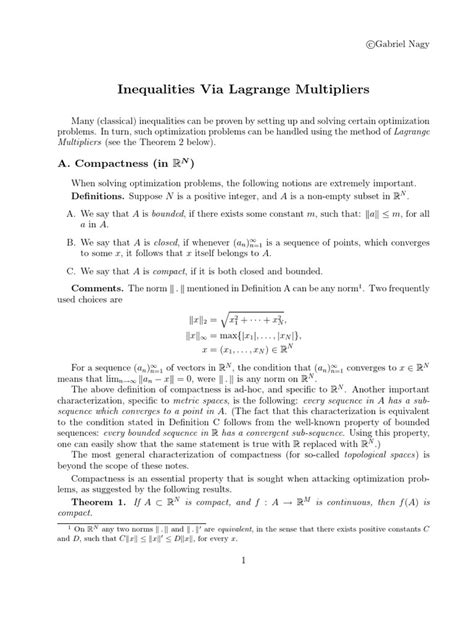 ineq lagrange pdf pdf compact space continuous function