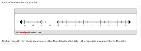 solved a set of real numbers is graphed 4 6 1 0 1 2 3
