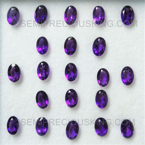 Natural Amethyst African Oval Faceted 3x2mm To 16x12mm Gemstone At Rs