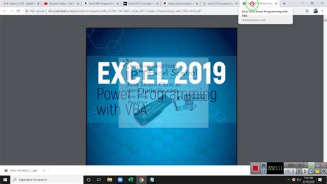 download pdf book of excel 2019 power programming with vba 1st edition michael alexander