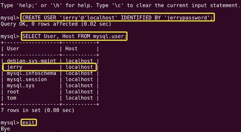 how to create mysql user in ubuntu [2 cases] linuxsimply