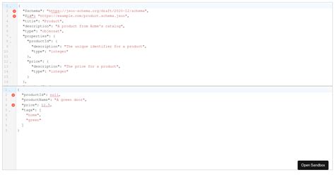 JSON Schema Validator With React Codemirror Codemirror 6 Codesandbox