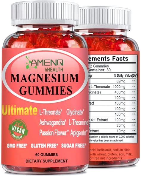 Amazon Magnesium Glycinate Gummies W Triple Sleep Magnesium