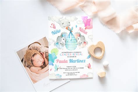 Boy Or Girl Invitation Spanish Gender Reveal Invitation Nin Inspire