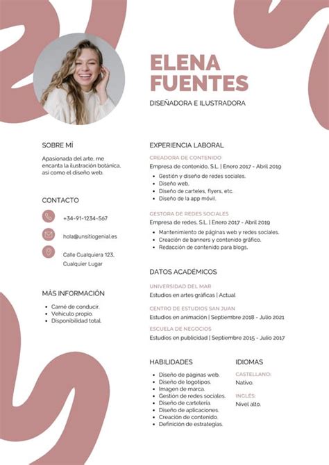 Plantillas de currículums coloridos editables Canva