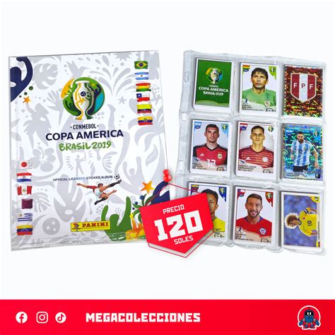 Álbum Tapa Dura Copa América Brasil 2019 Panini Set completo de