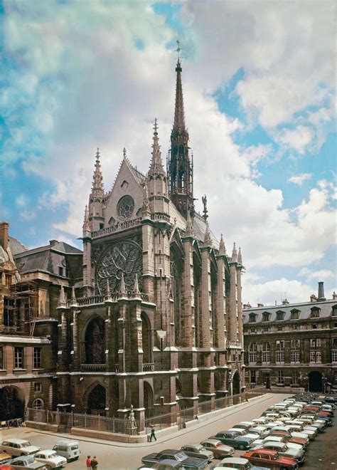 Sainte Chapelle Exterior Paris France Rayonnant Gothic 1239 1248