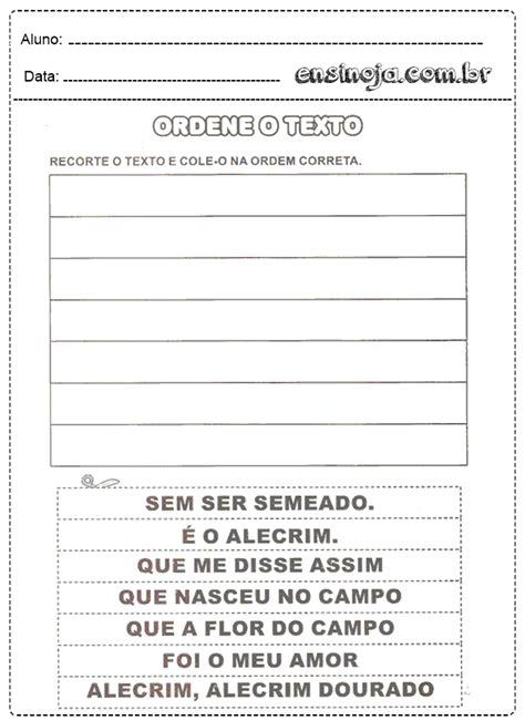 Atividades de cantiga para educação infantil Ensinoja