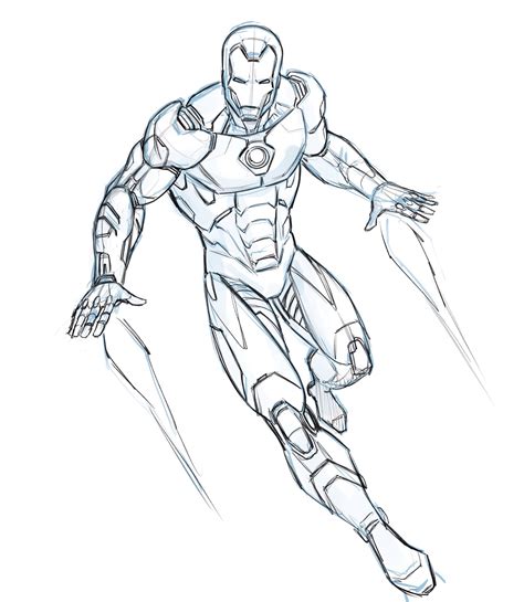 Iron Man Drawing Full Body