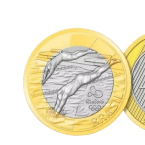 Moeda natação moeda olimpíadas rio 2016 Mini71 na Web
