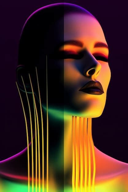 Premium AI Image Beautifula Abstract Woman Body Art