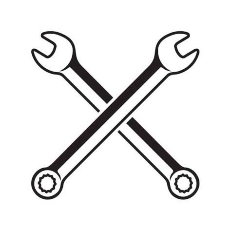 Wrench Wrenches Tool Tools Mechanic Garage 1 Vector Eps Svg Dxf
