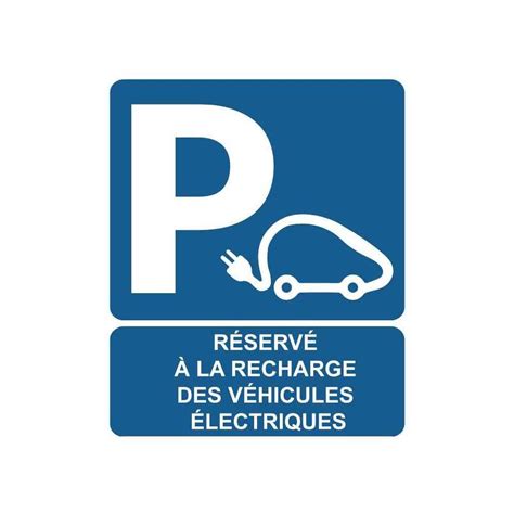 Signalisation de borne de recharge homologuée pour véhicules