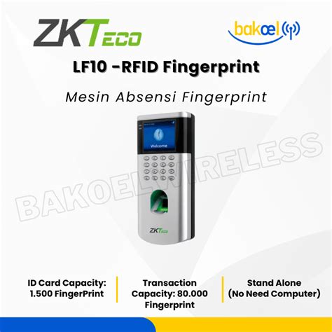 Jual Zkteco Mesin Absensi Fingerprint Dan Akses Pintu LF10 RFID