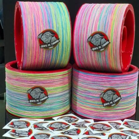Linha de Pipa 3000 jardas Fio 10 Dente Tubarão Arcoiris Vera Cruz EL