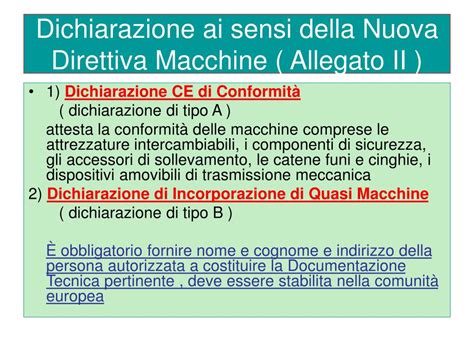 Ppt La Direttiva Macchine Ce Dott Ing Daniele Cionchi